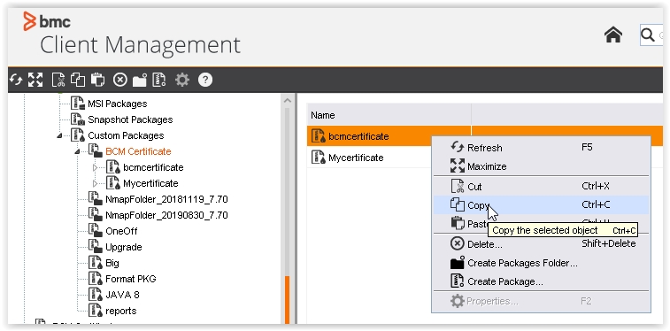 BCM - How can I Replace current BCM Certificate Authority with my Authority