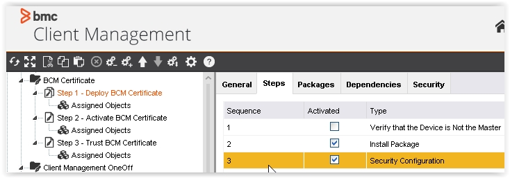 BCM - How can I Replace current BCM Certificate Authority with my Authority
